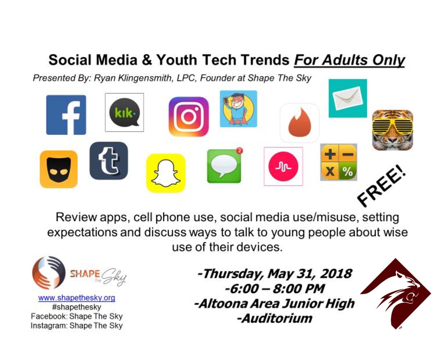 Altoona hosts social media awareness seminar for parents May 31 – Livewire